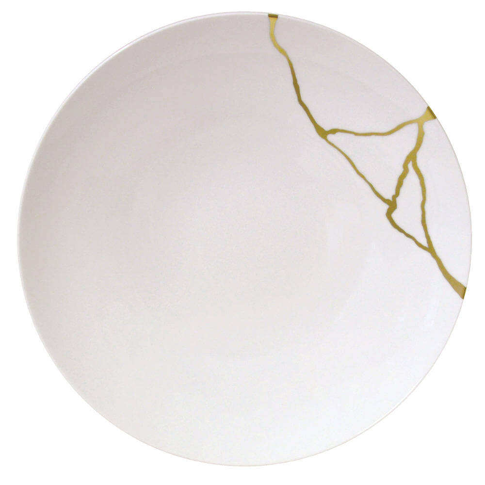 Kintsugi - Coupe dinner plate – Il’argento Registry USA