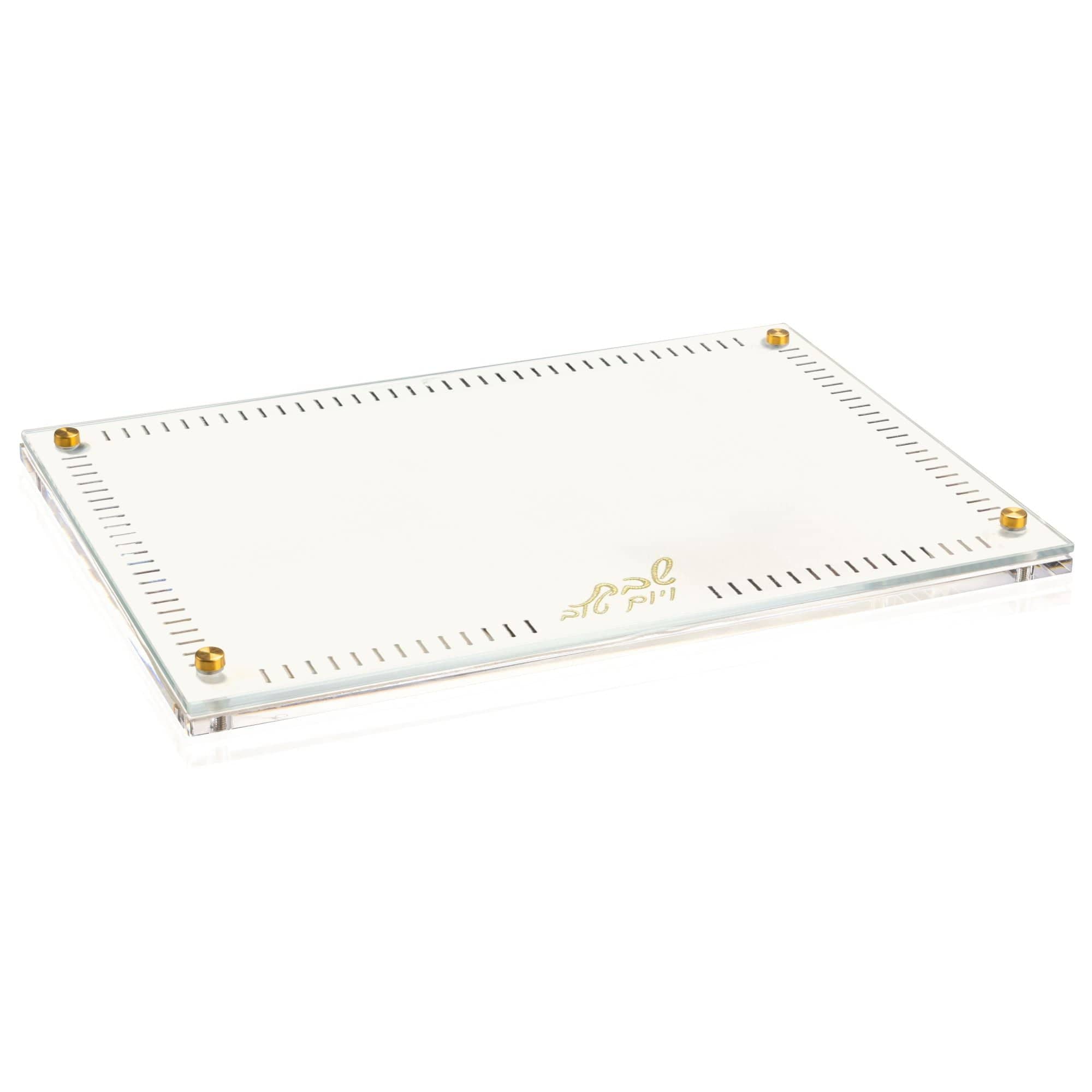 Hemstich - Lucite Challah Board Gold – Il’argento Registry