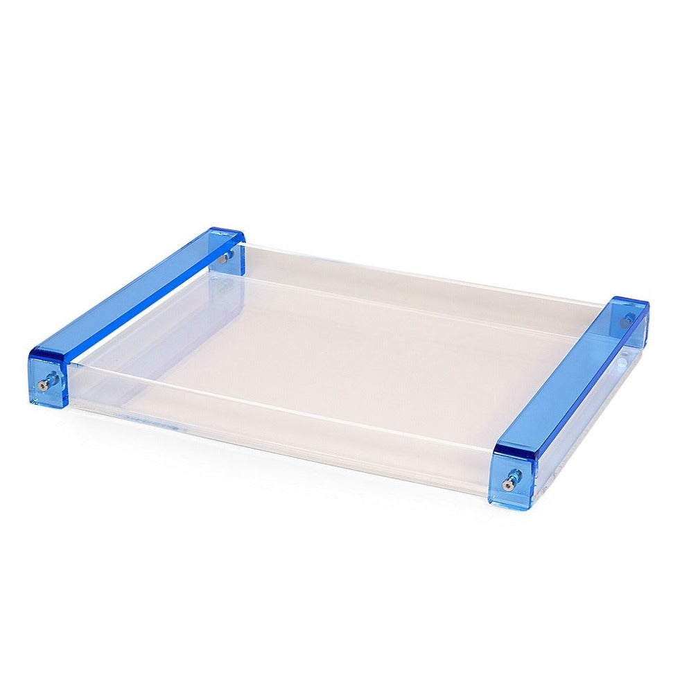 Lucite Acrylic Tray with Accent Handle – Il’argento Registry USA